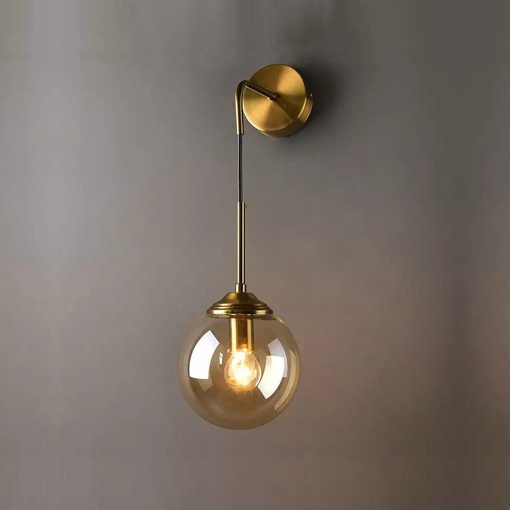 Shiny LED Globe Wall Light in Modern & Contemporary Style - Dangling ...